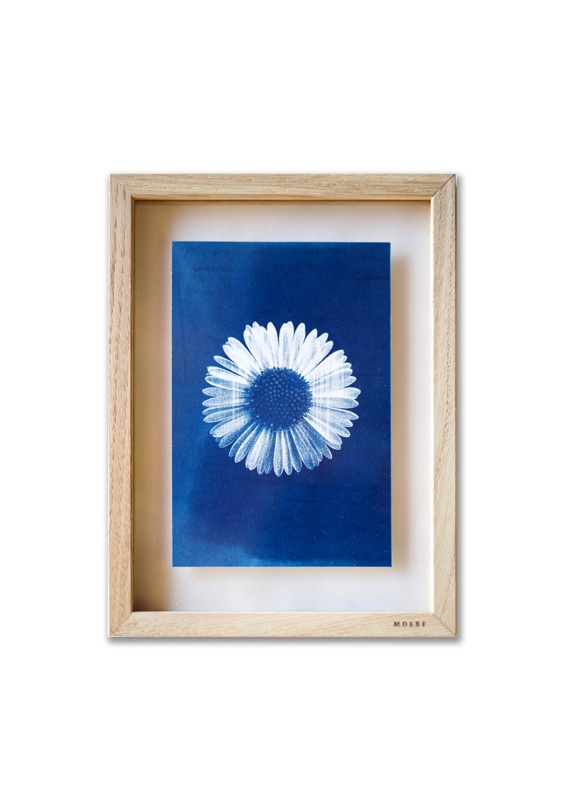 Transparent Oak Wood Frame With Cyanotype Swabdesign - Etsy