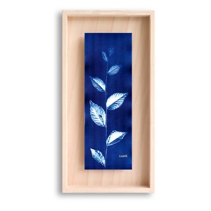 Original Cyanotype in Its Wooden Frame, Handmade Gifts, Botanical Art ...