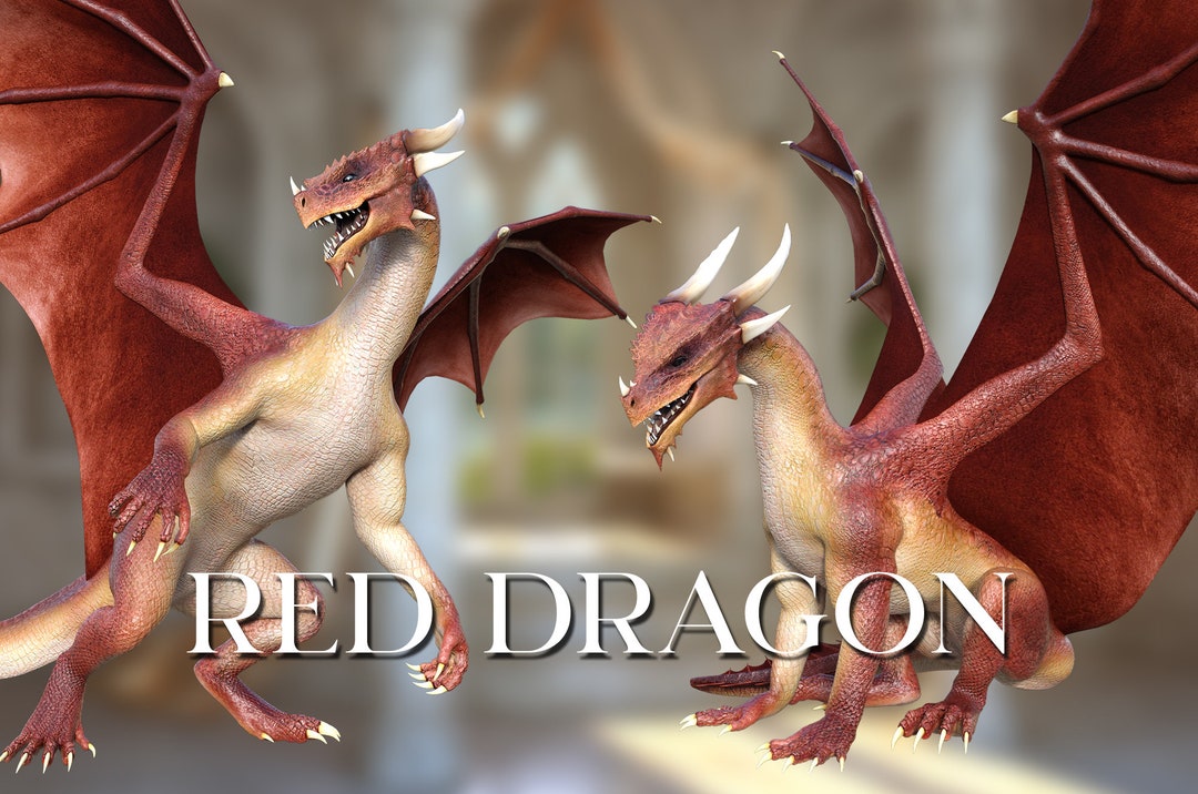 Red Dragon Overlays , Dragon , Fantasy Dragon , Overlays , Didgital PNG ...