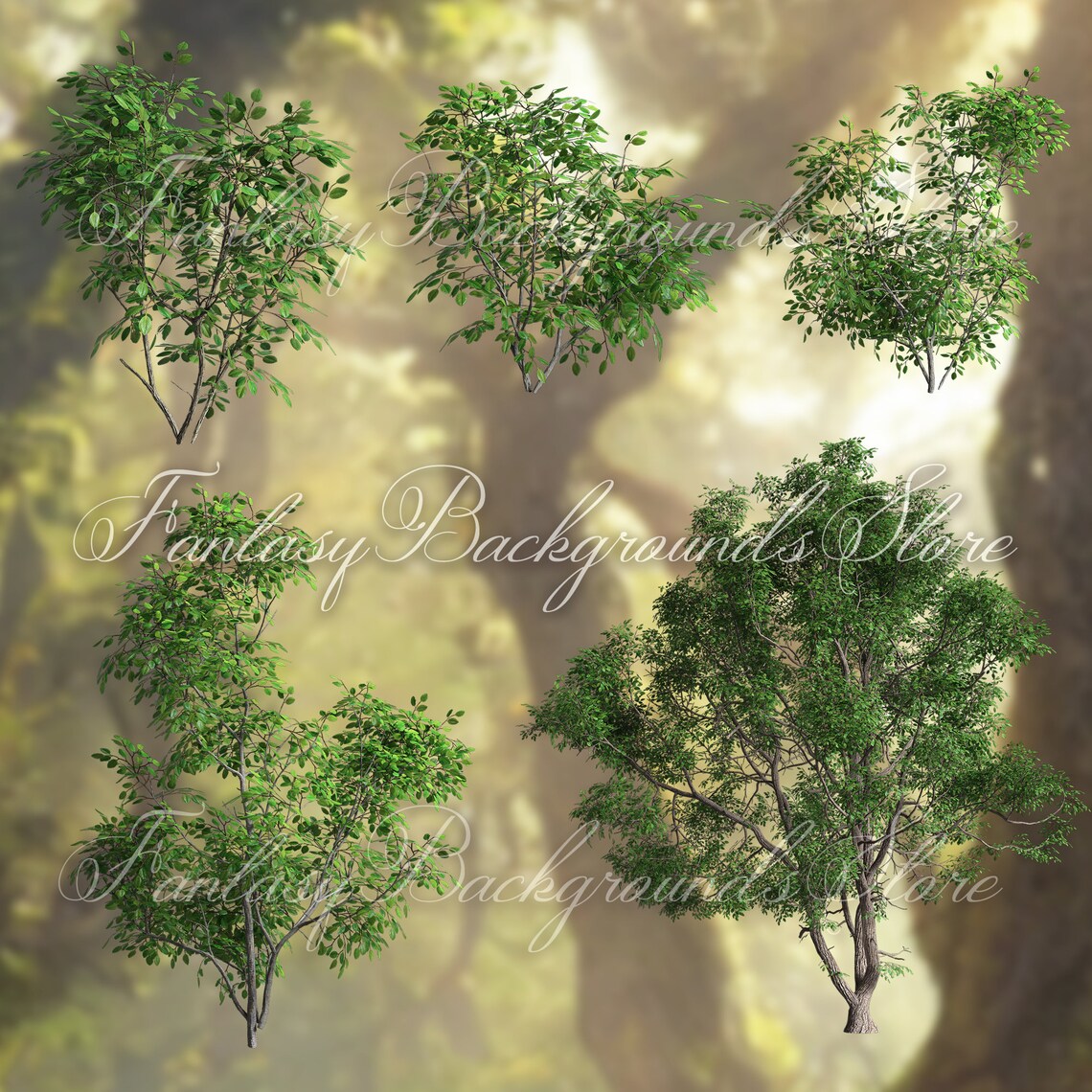 Green Trees Overlays , Tree Overlays , Overlays for Photoshop, Trees ...