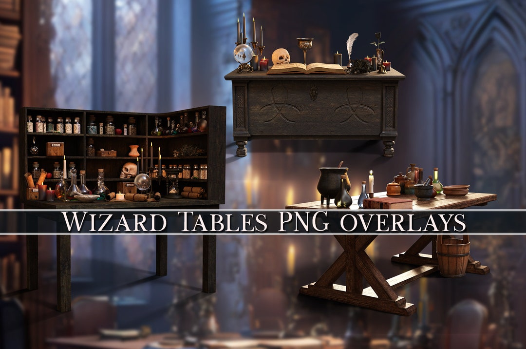 Wizard Overlays , Wizard Table , Overlays , Png , Magic Potions , Magic ...
