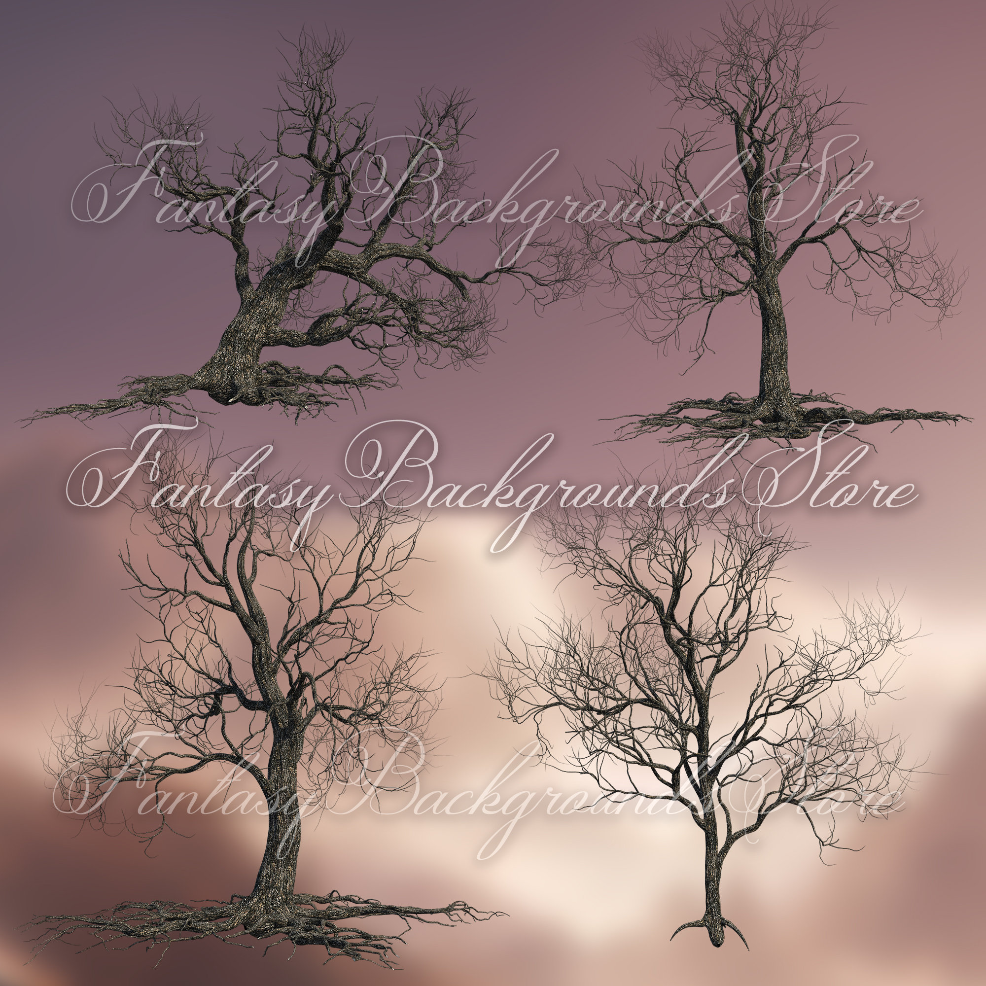 Dead Trees Overlays , Bare Tree , Dry Trees , Old Trees , Overlays - Etsy