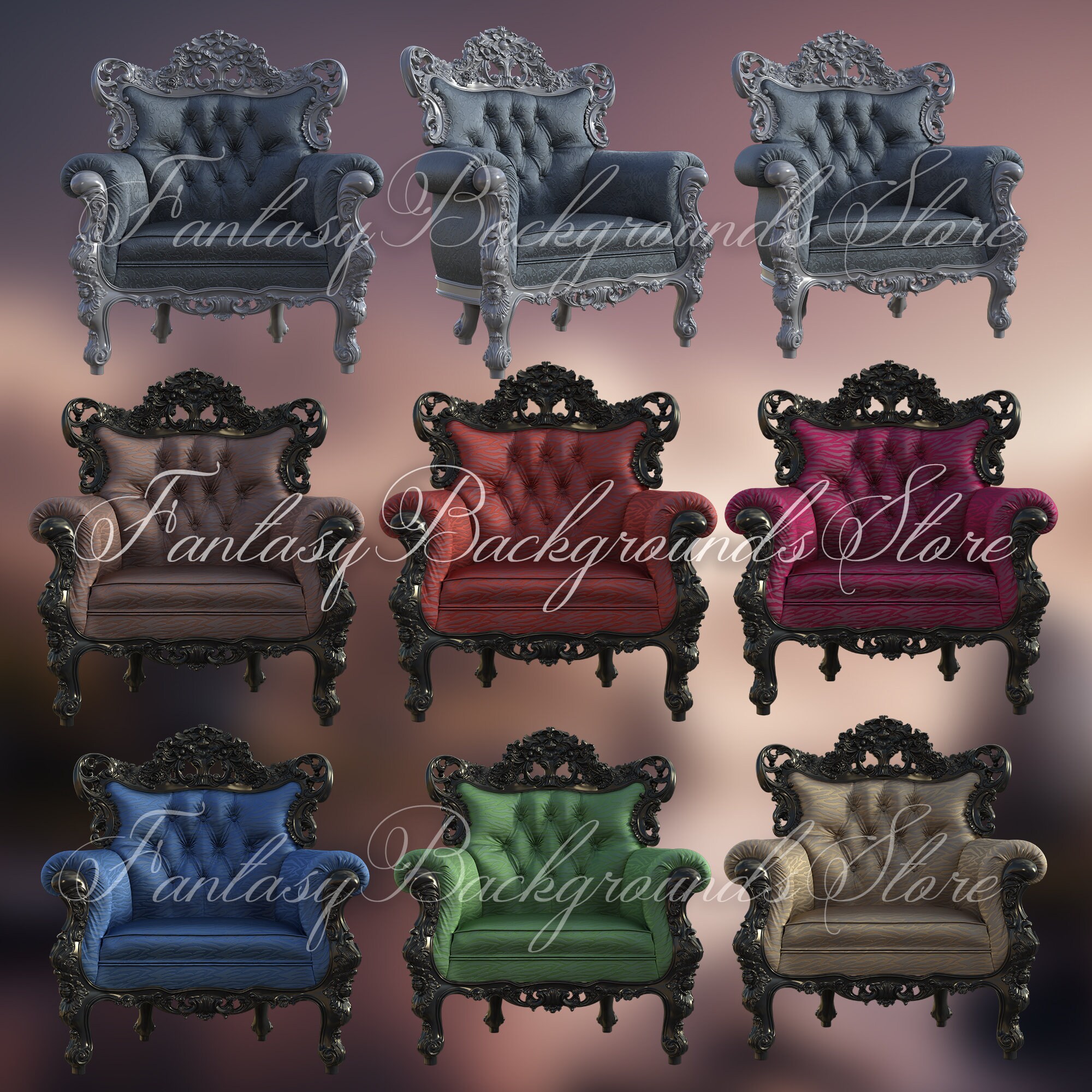 Fantasy Chair Throne Overlays - Etsy