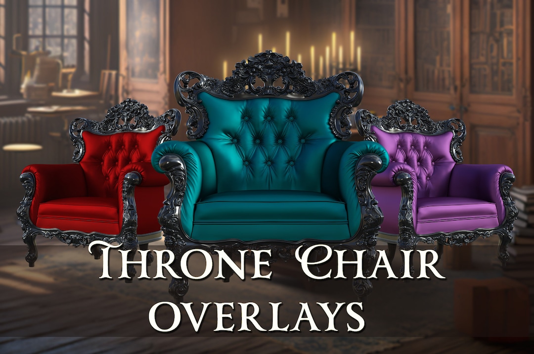 Fantasy Chair Throne Overlays 3 - Etsy