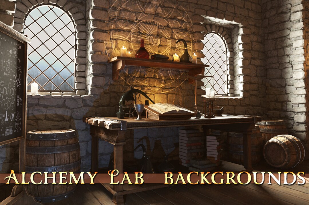 Wizard Digital Background , Alchemy Lab , Magic Digital Background ...