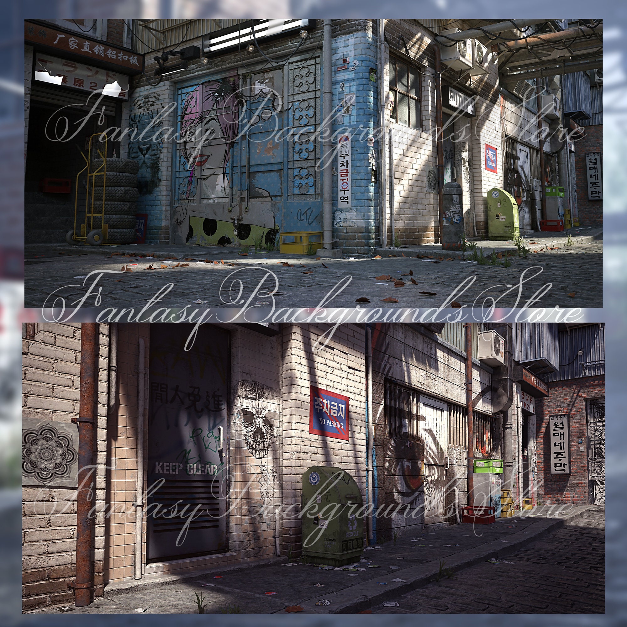 Urban Street Alley Street Backdrops City Backgrounds - Etsy