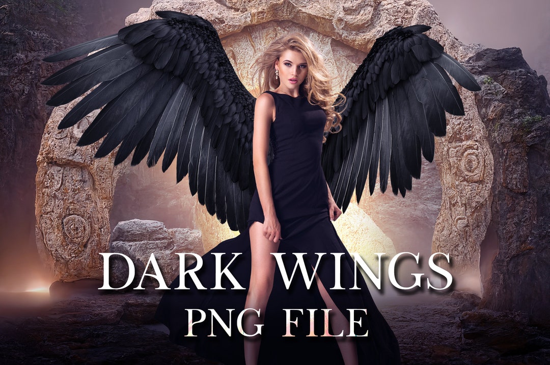 Digital Angel Dark Wings , Digital Wings , Digital Overlays , Angel ...