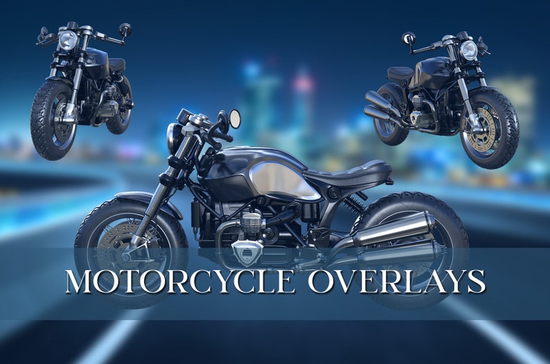 Motorcycle Overlays , Fantasy Motorcycle , PNG , Overlays - Etsy