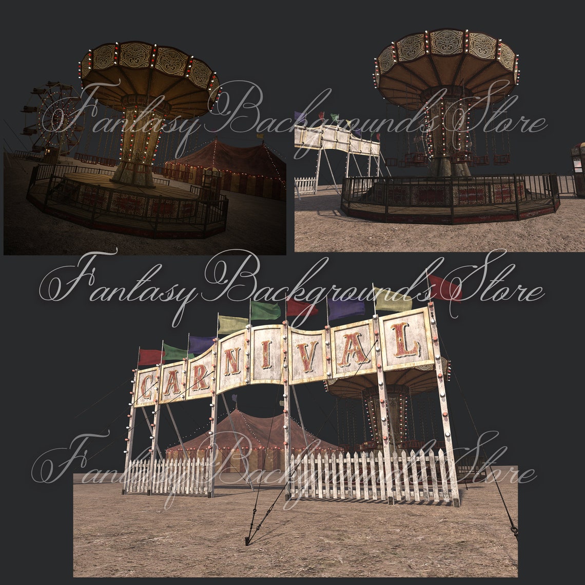 35 Carnival Circus Photo Overlays - Etsy