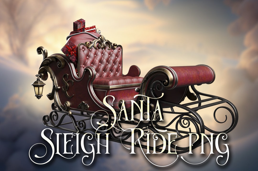 Santa Sleigh Ride , Santa Ride , Christmas Fantasy Overlays, Winter ...