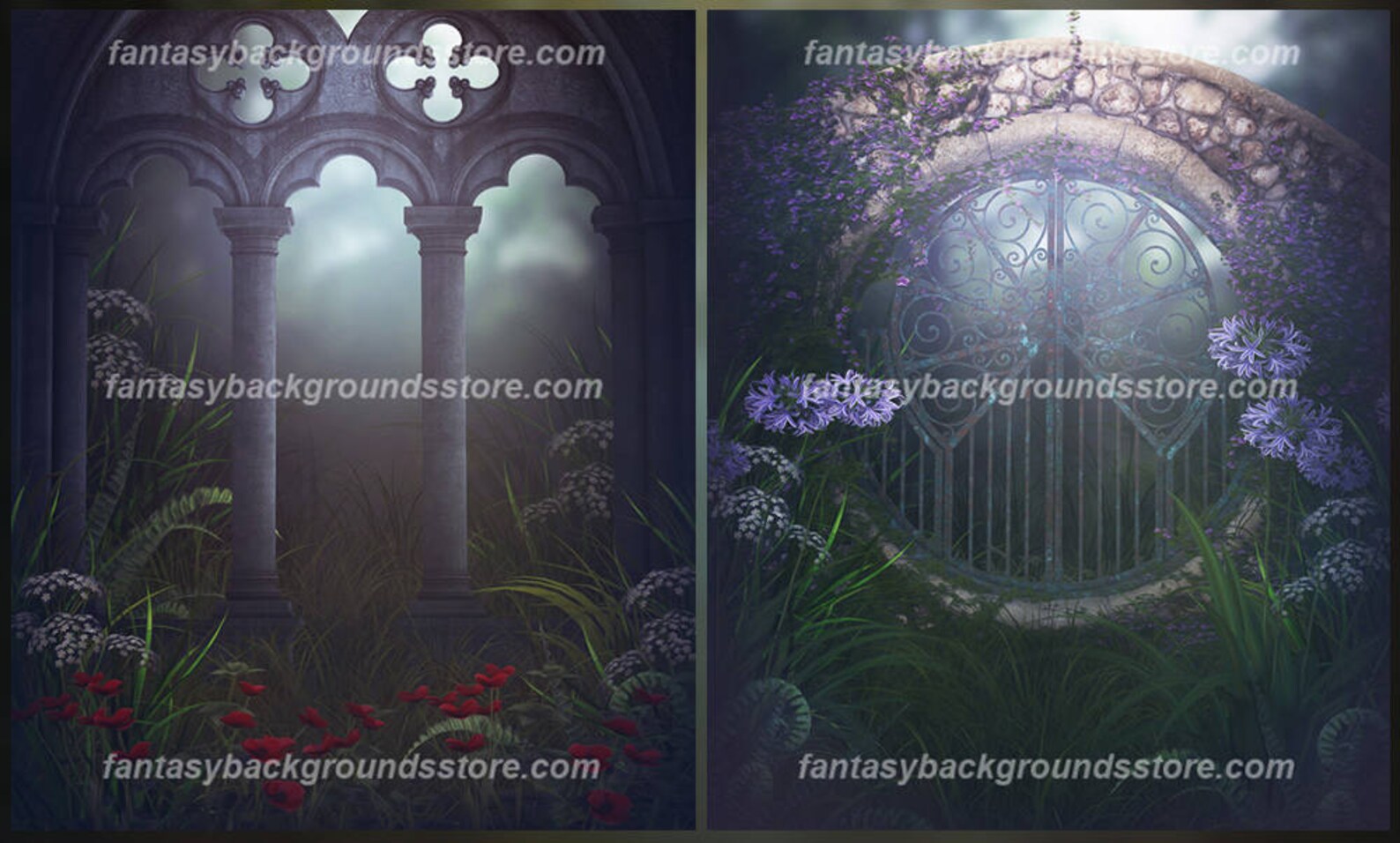 Forest Secrets Backgrounds , Forest Fantasy Digital Background Photo ...