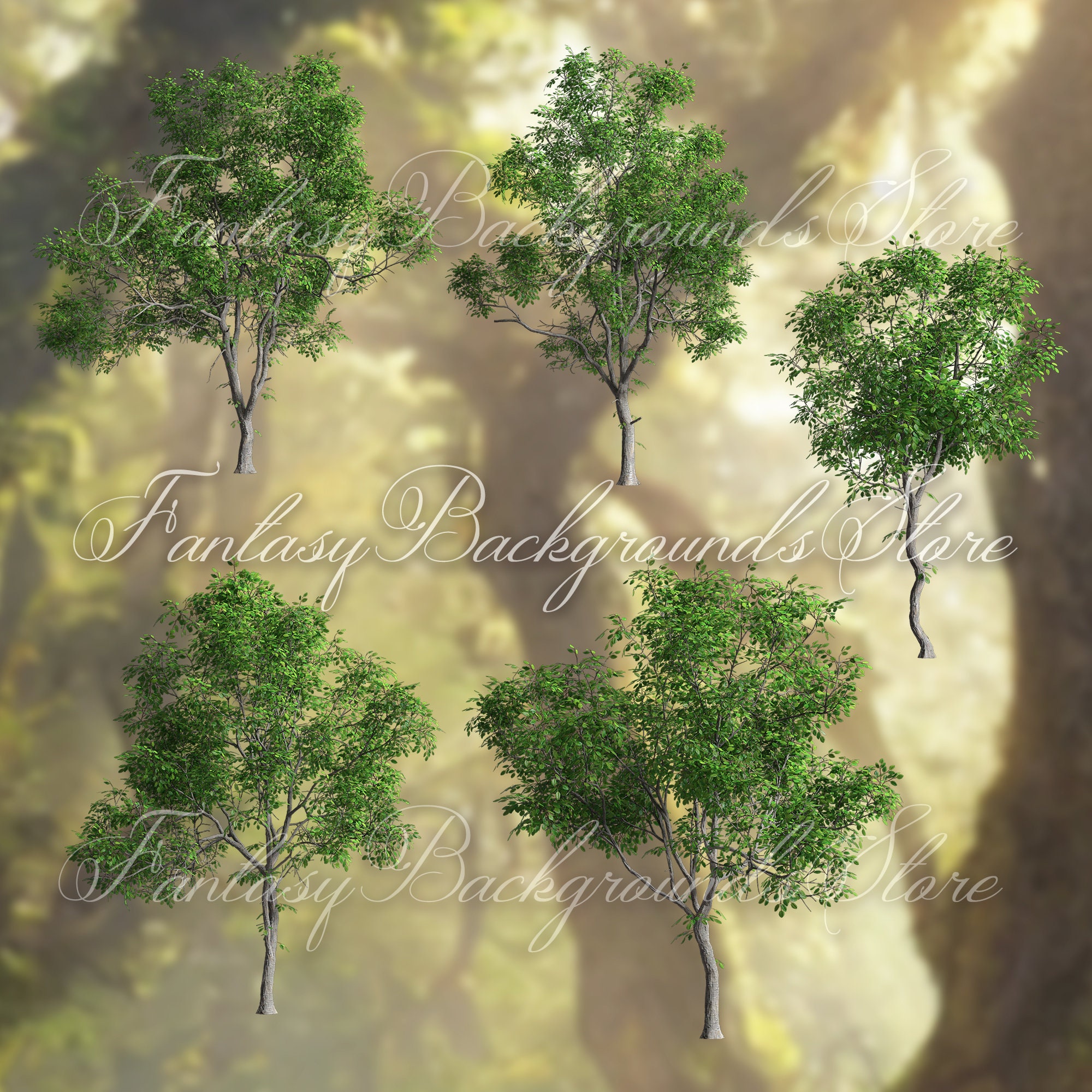 Green Trees Overlays , Tree Overlays , Overlays for Photoshop, Trees ...