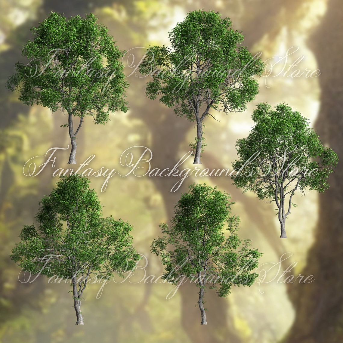 Green Trees Overlays , Tree Overlays , Overlays for Photoshop, Trees ...