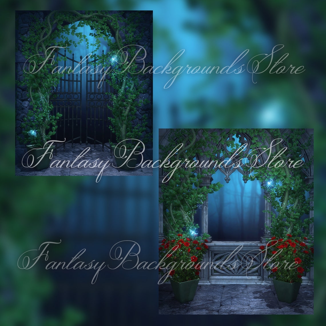 Magic Fairy Tale Backdrops , Backgrounds - Etsy