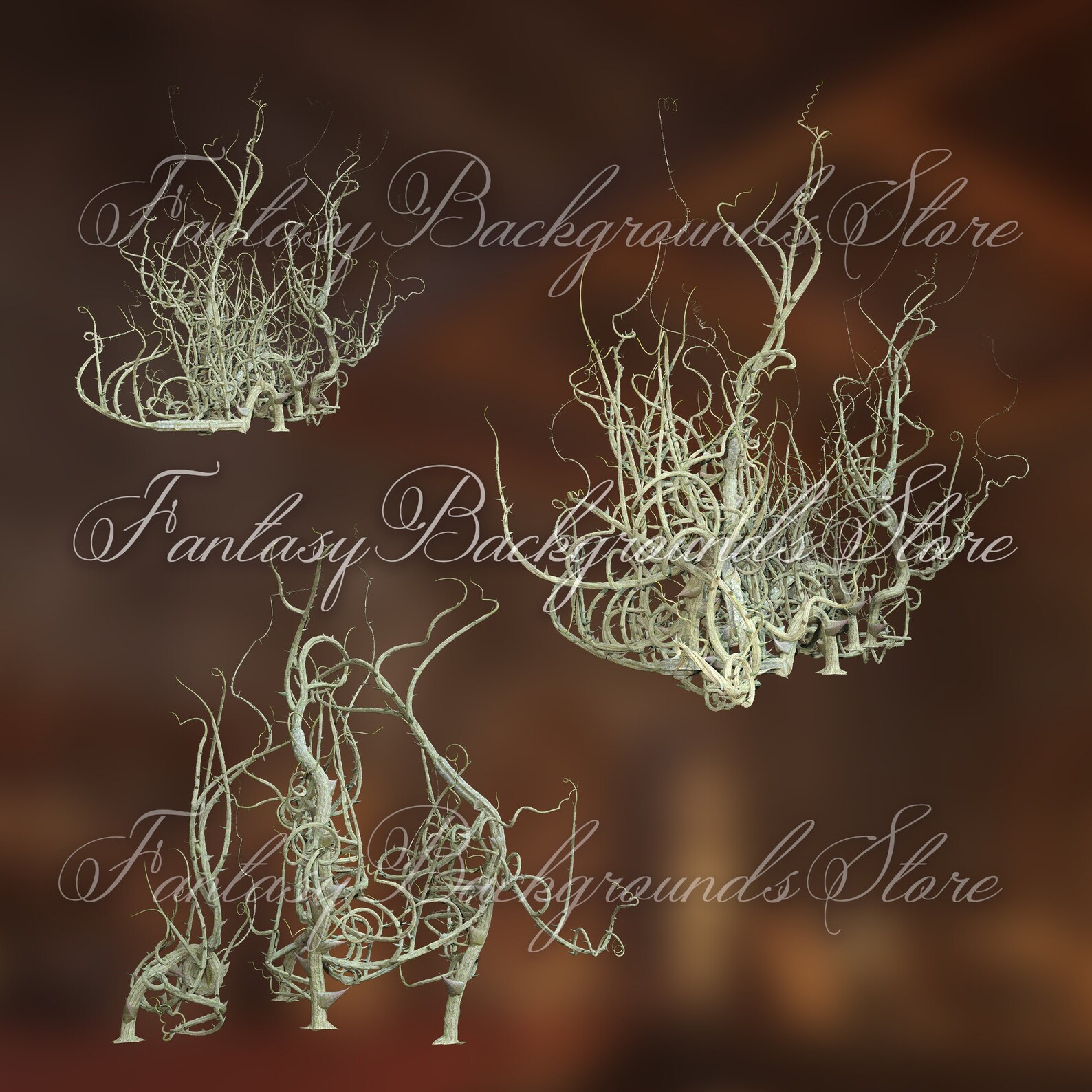 Vines & Thorns Overlays , Digital Vines , Thorns - Etsy