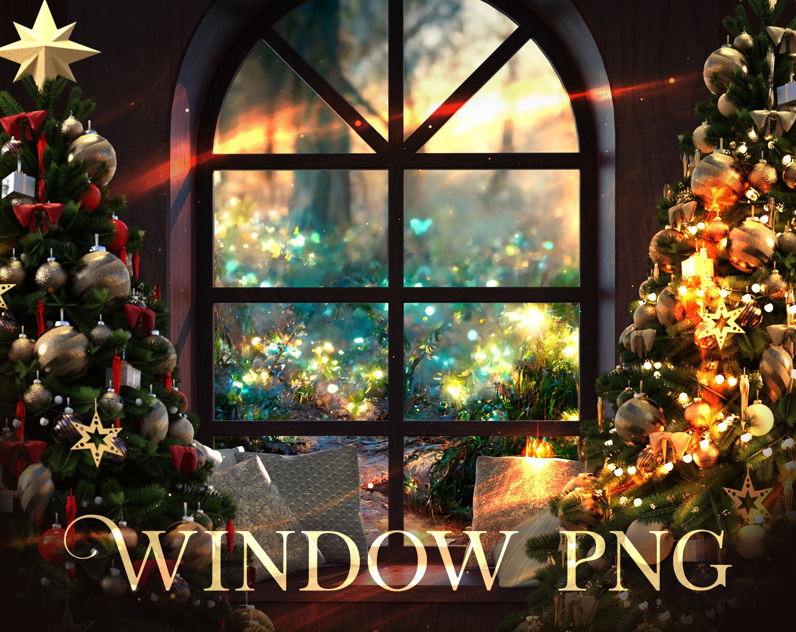 Windows Png and Christmas Trees - Etsy
