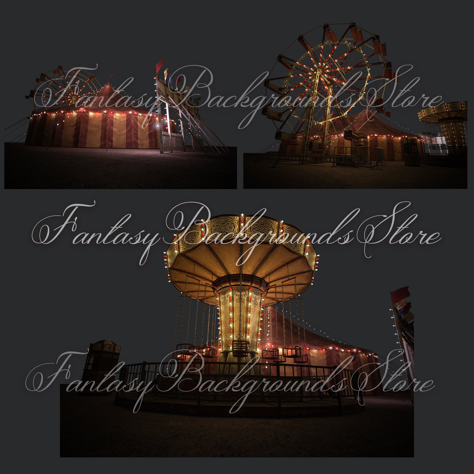 35 Carnival Circus Photo Overlays - Etsy