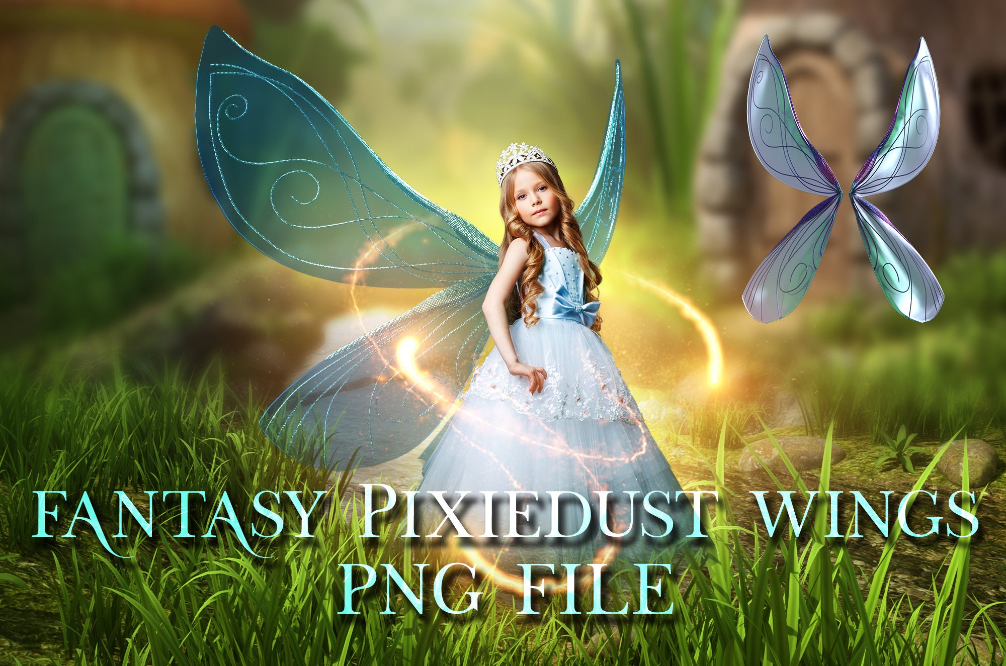 Fantasy Pixie Wings , Digital Wings , Digital Overlays , Fairy Wings ...
