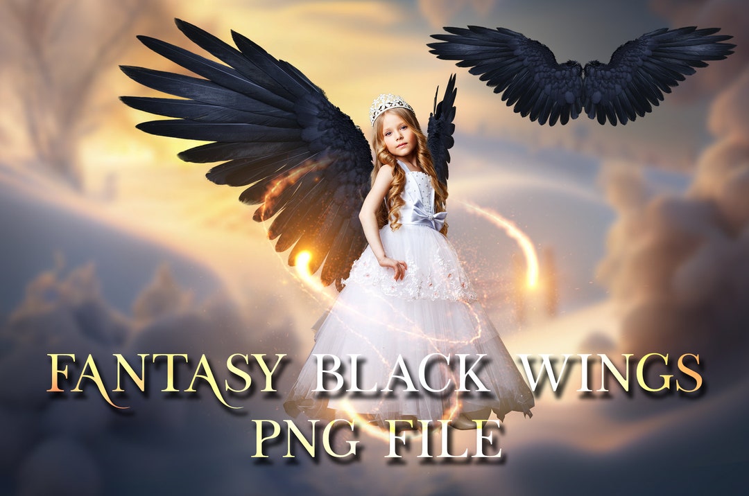 Digital Black Wings , Digital Wings , Digital Overlays , Angel Black ...