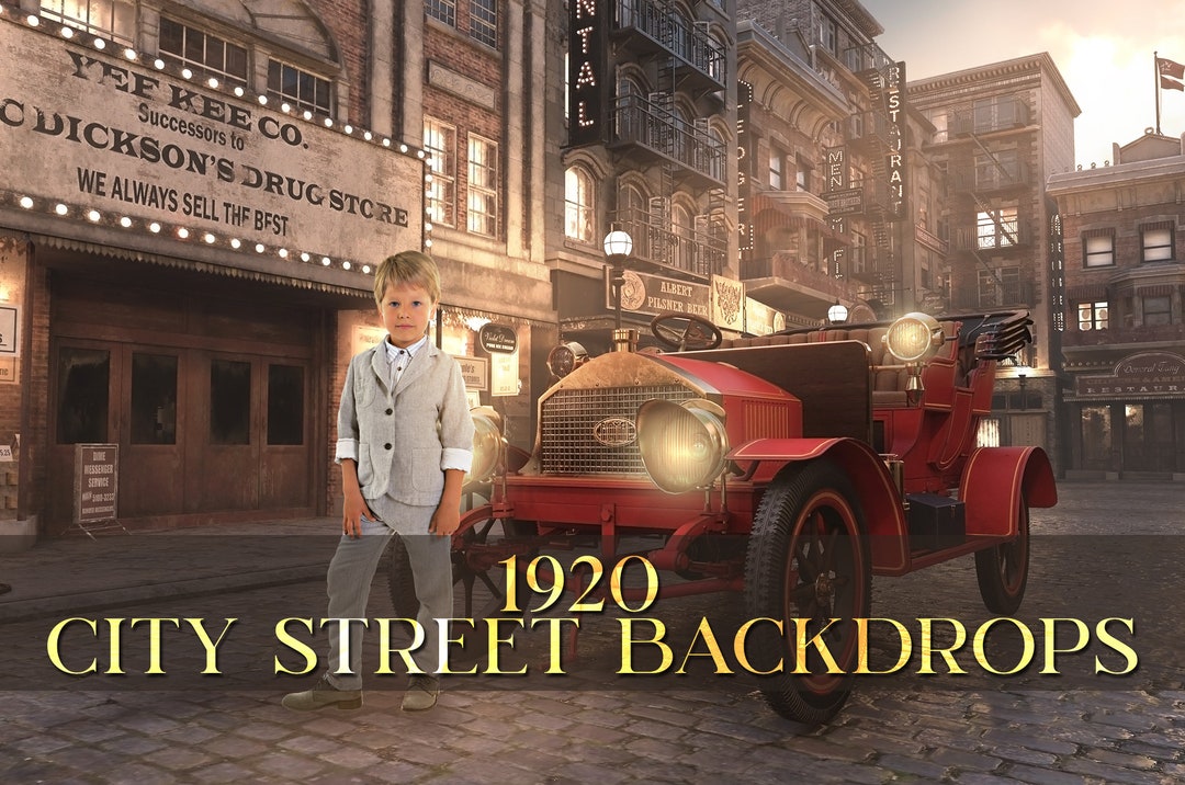 City Street Digital Backdrop , Vintage , Old Street , Street ...