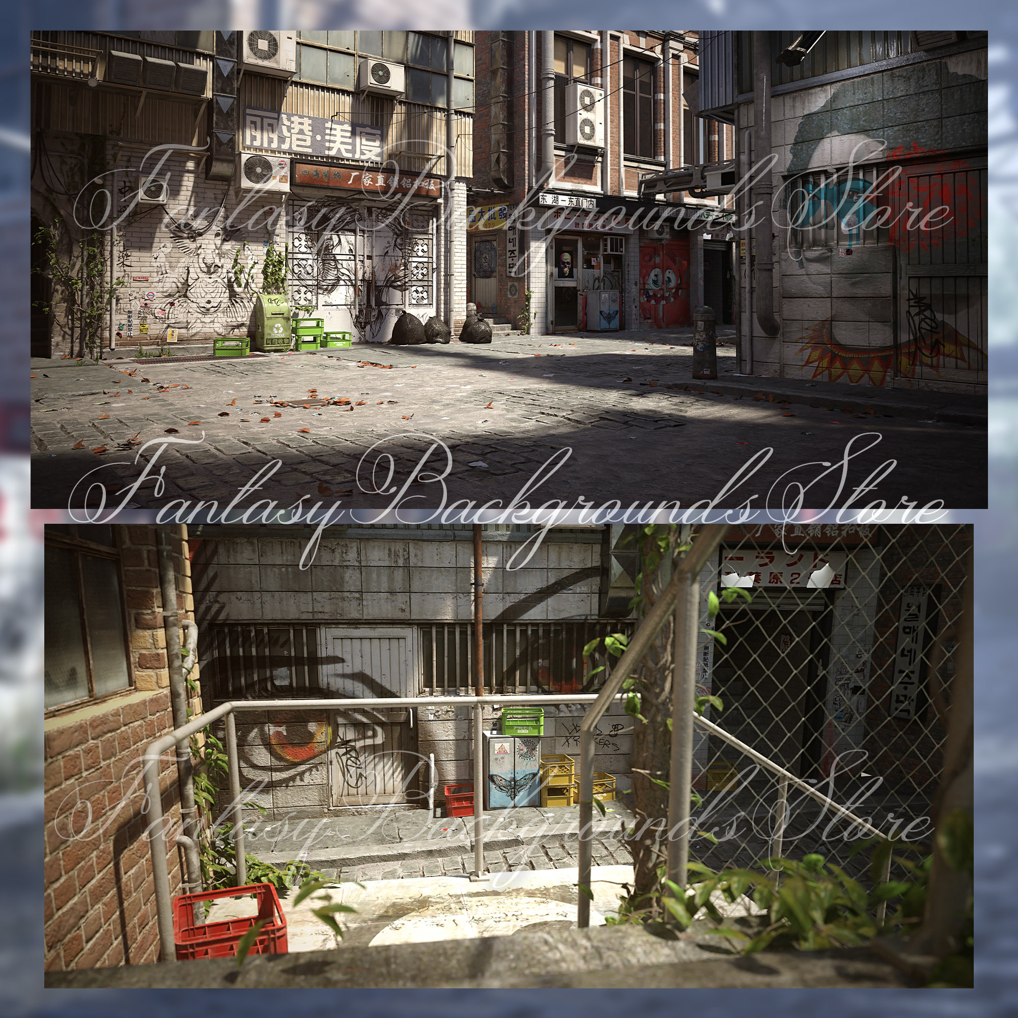 Urban Street Alley Street Backdrops City Backgrounds - Etsy