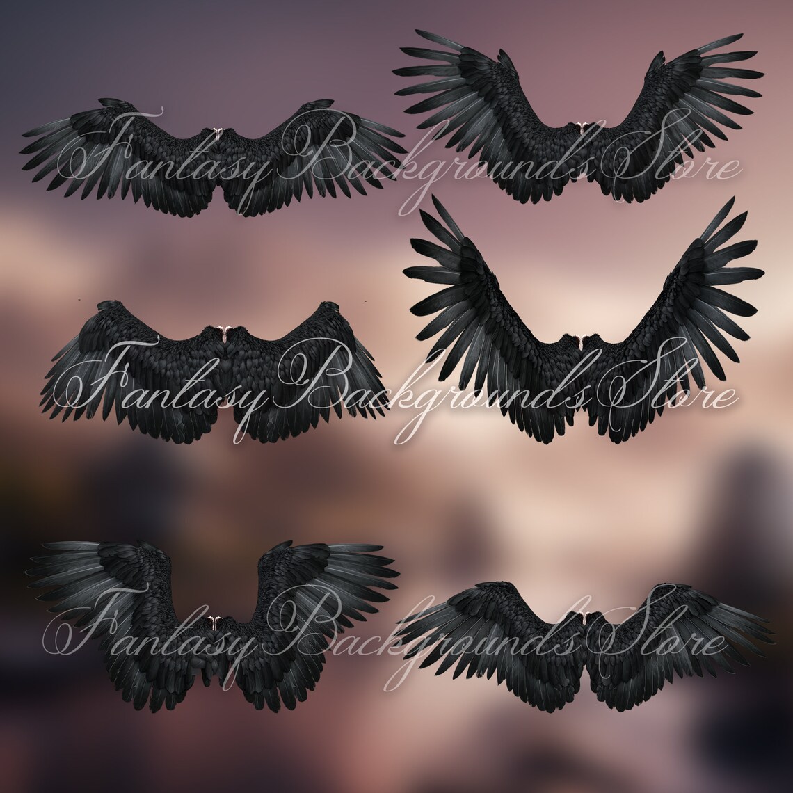 Digital Angel Dark Wings , Digital Wings , Digital Overlays , Angel ...