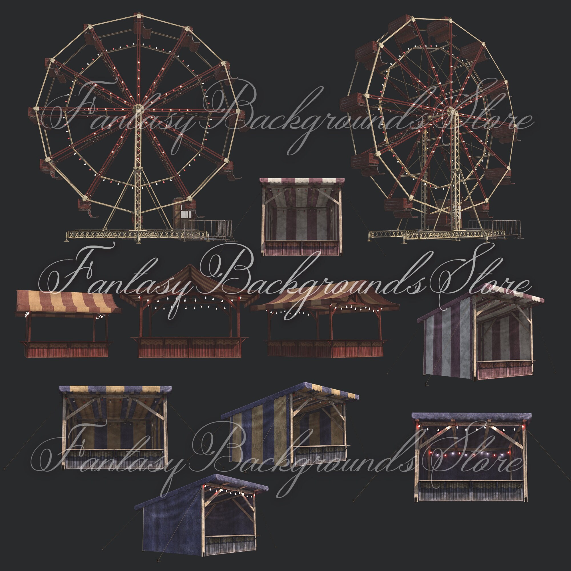 Circus Overlays - Etsy