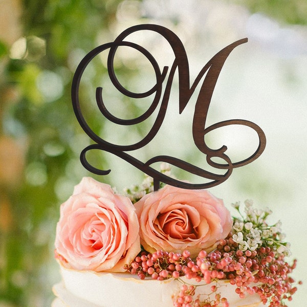 Letter M Cake Topper - Etsy