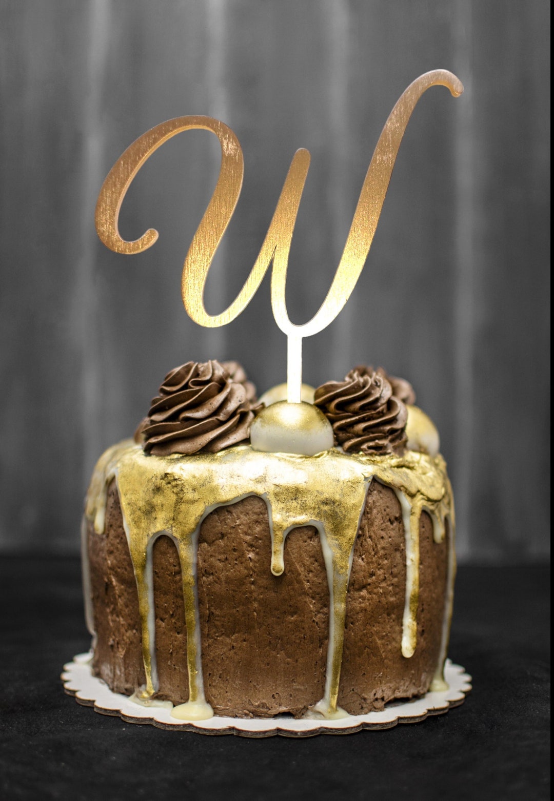 Personalized Cake Toppers Wedding Custom Initial Wedding Cake Toppers ...