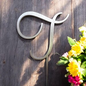 Initial Cake Topper for Wedding Custom Gold Cake Topper for Wedding ...