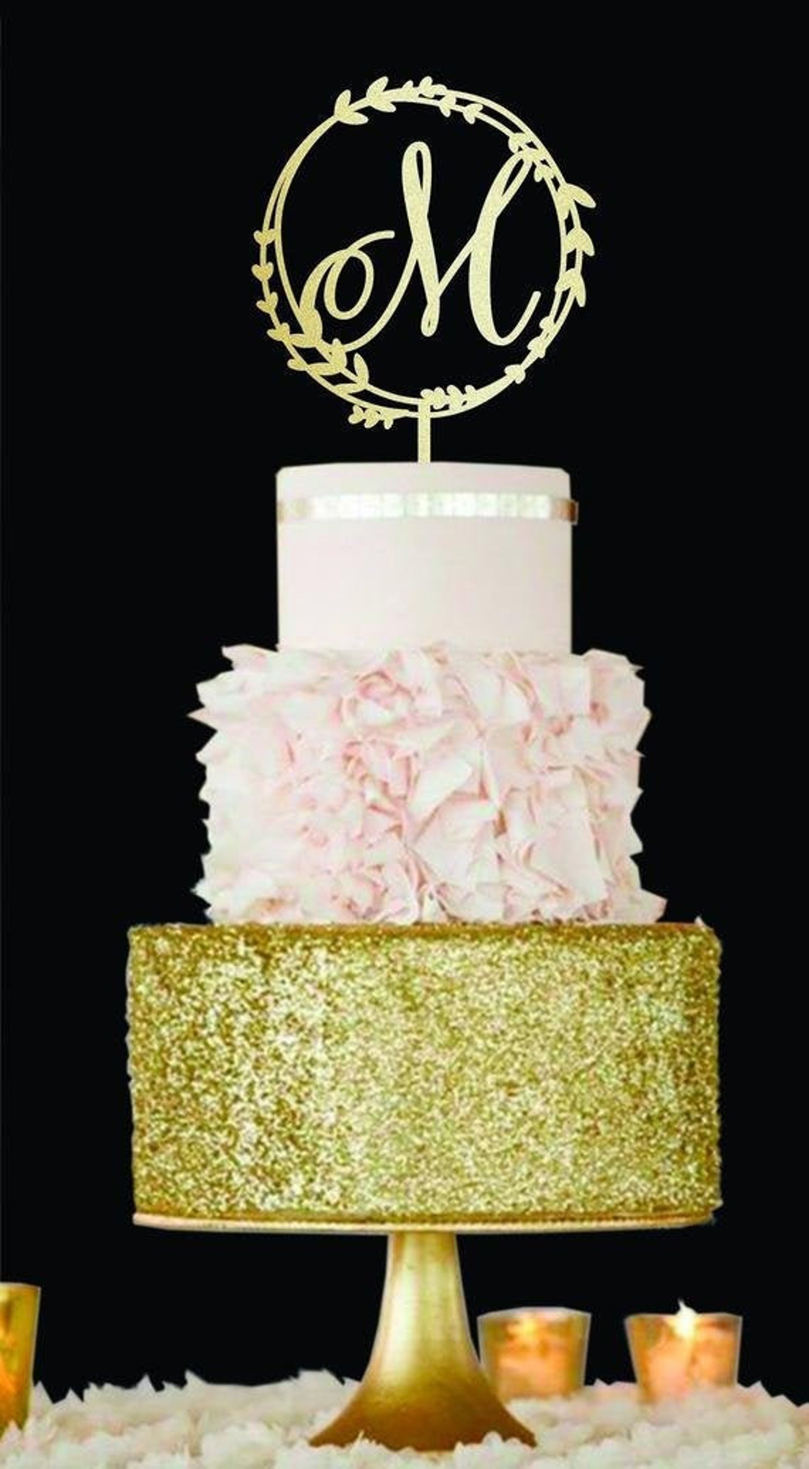 M Cake Topper wood Initial Cake Topper M Cake topper letter M | Etsy