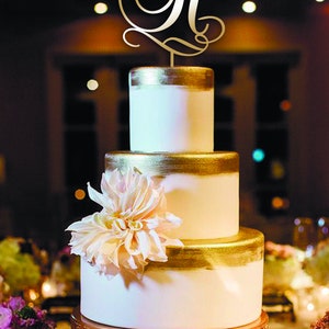 Letter Wedding Cake Toppers Initial Cake Topper Personalised Wedding ...