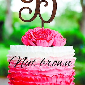 Custom Monogram Wedding Cake Topper G Initial Wedding Cake Topper ...