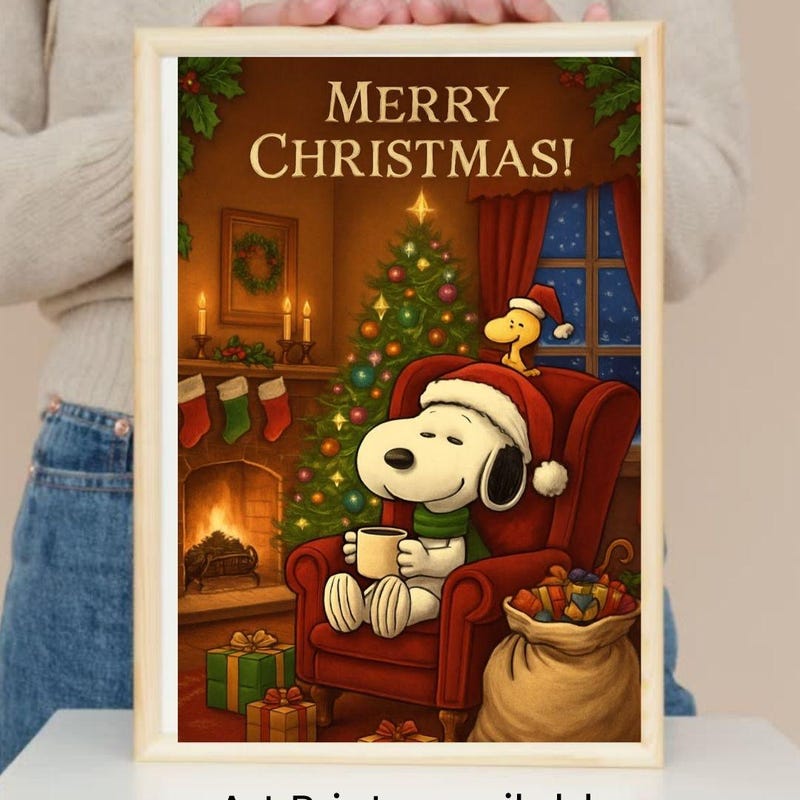 Snoopy Christmas Pictures for Download - Etsy