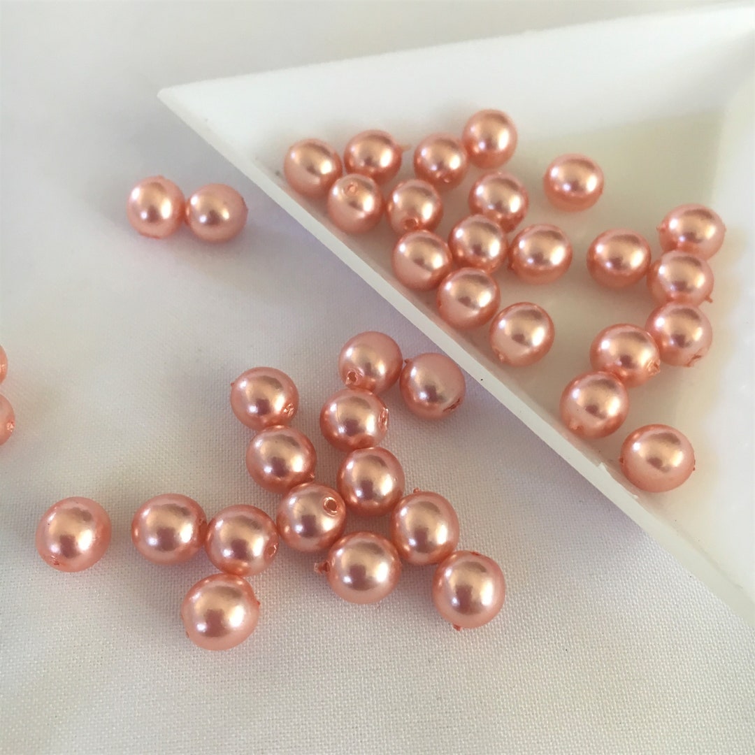 Glass Pearls, 6mm, Various Colours, Bulk Bead Pack, Craft Beads ...