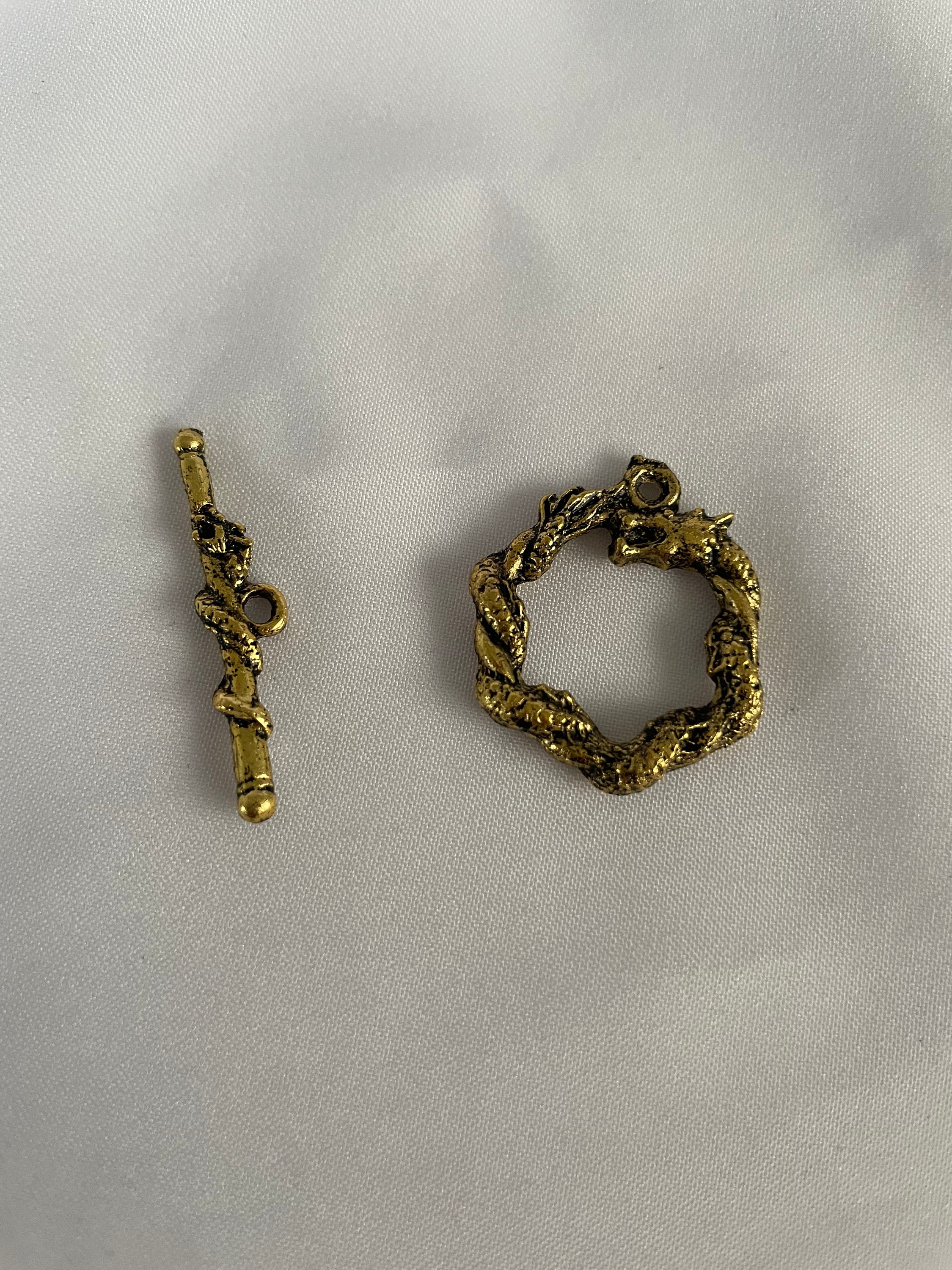 Dragon Toggle Clasp, Dragon Lock, Necklace Clasp, Animal Toggle, Animal ...