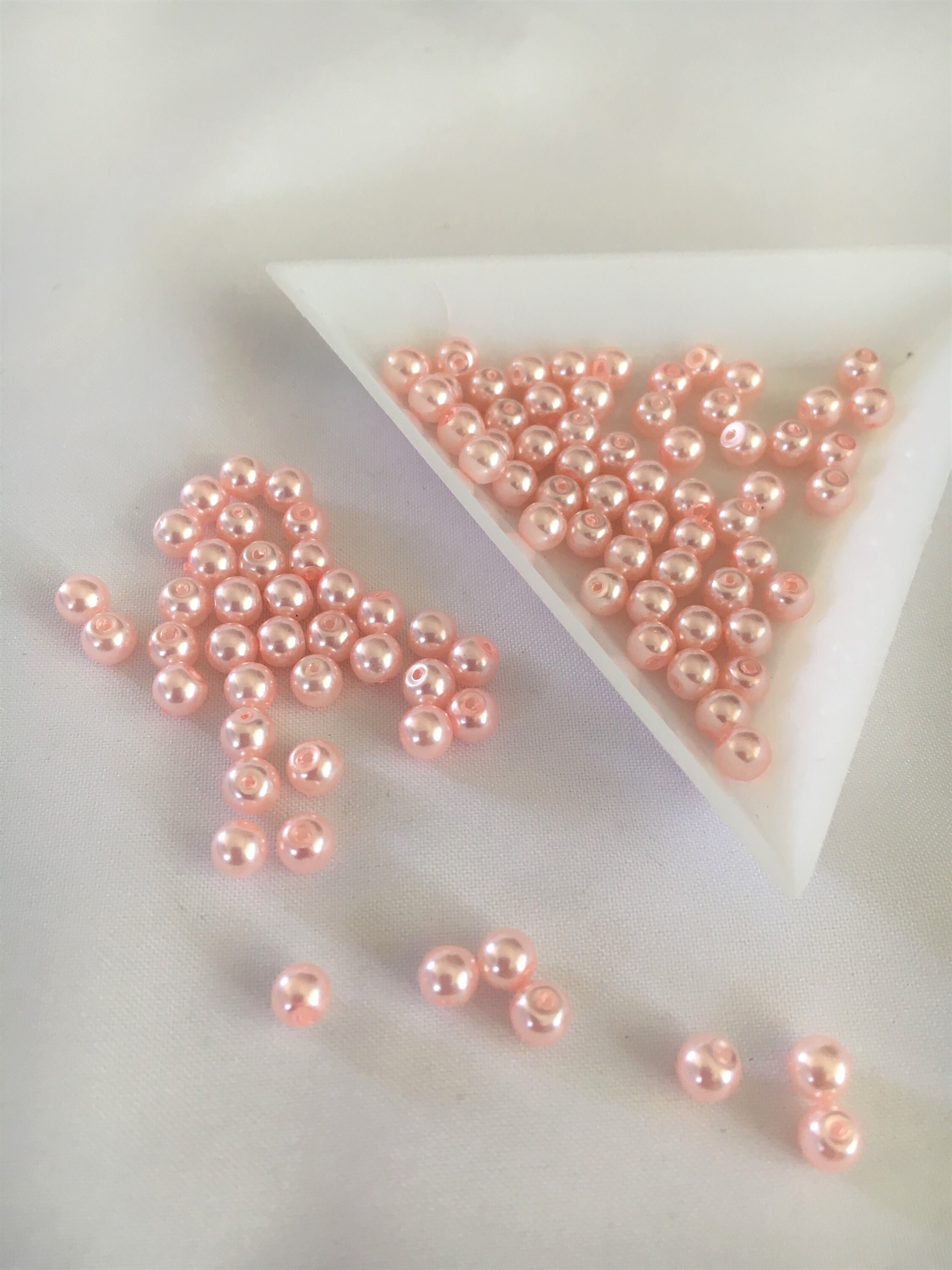 Glass Pearls, 4mm, Various Colours, Bulk Bead Pack, Craft Beads ...