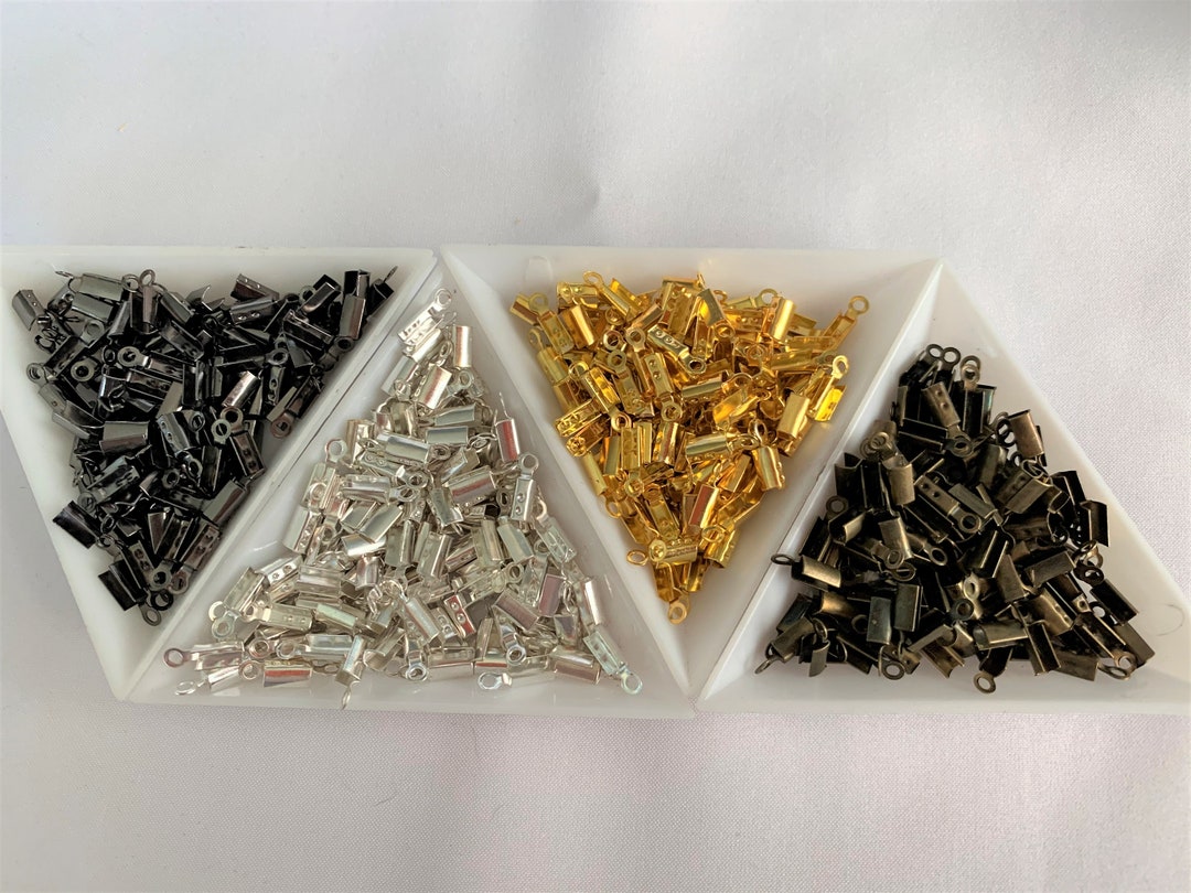 Cord Crimp Ends, Fold Over Crimps, Leather Ends, Crimps, Leather Crimps ...