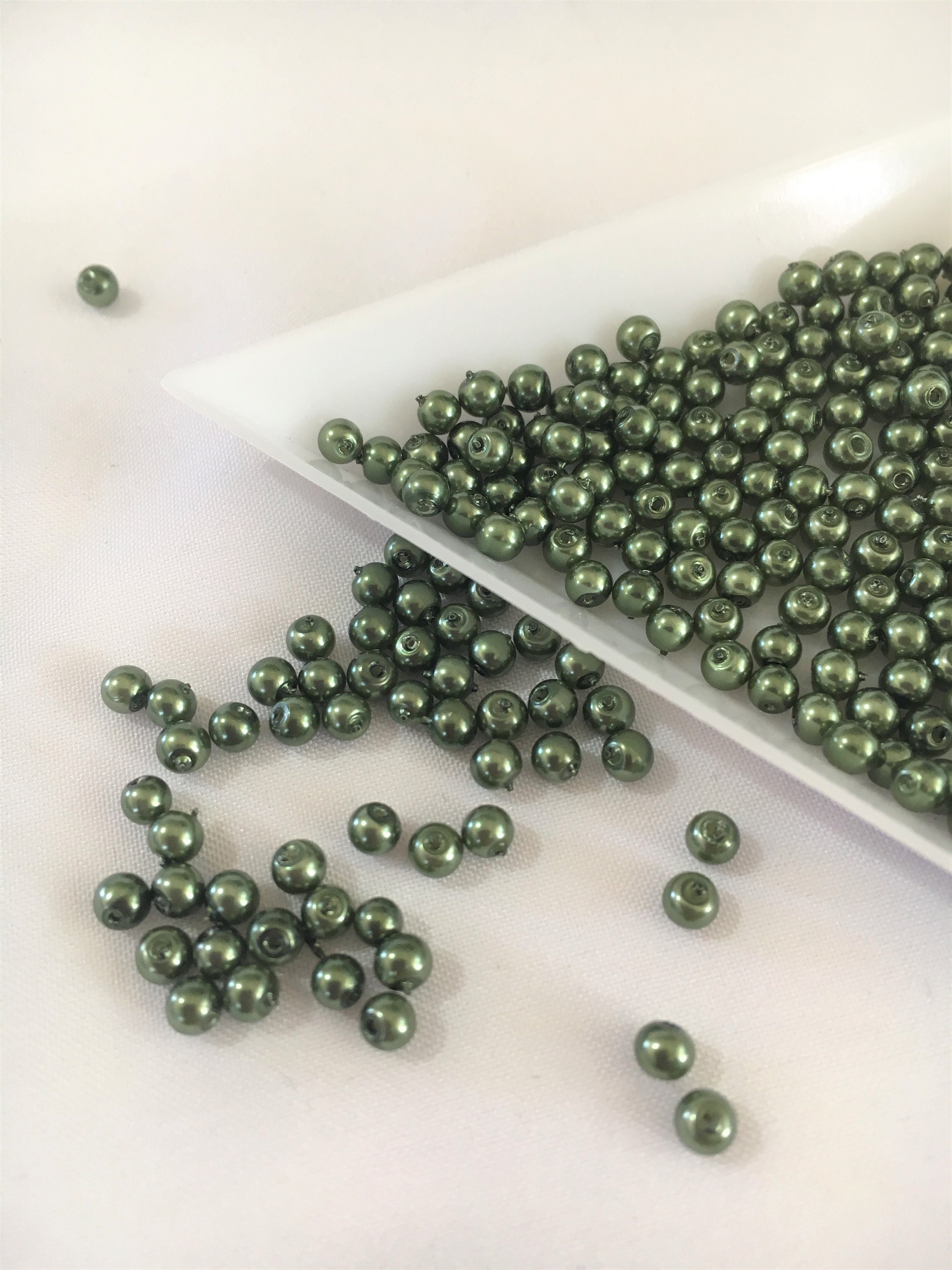 Glass Pearls, 3mm, Various Colours, Bulk Bead Pack, Craft Beads ...