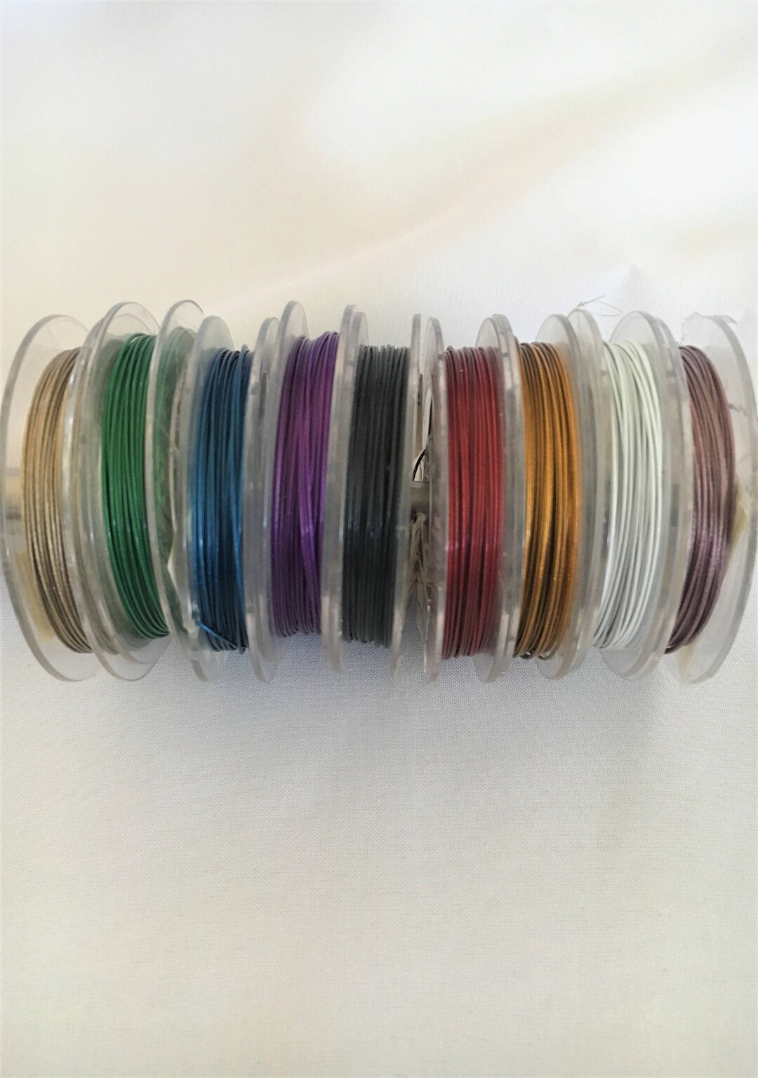 Beading Wire, Beading Thread, Various Colours, 10m, Bronze, Green, Blue ...