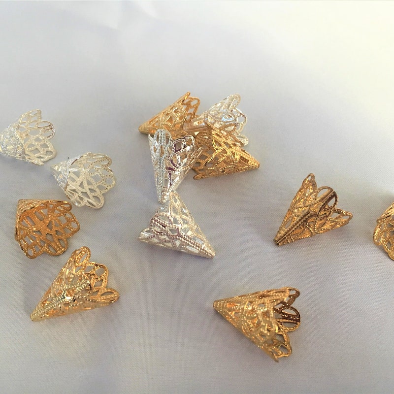 Large Filigree Bead Cone - Etsy
