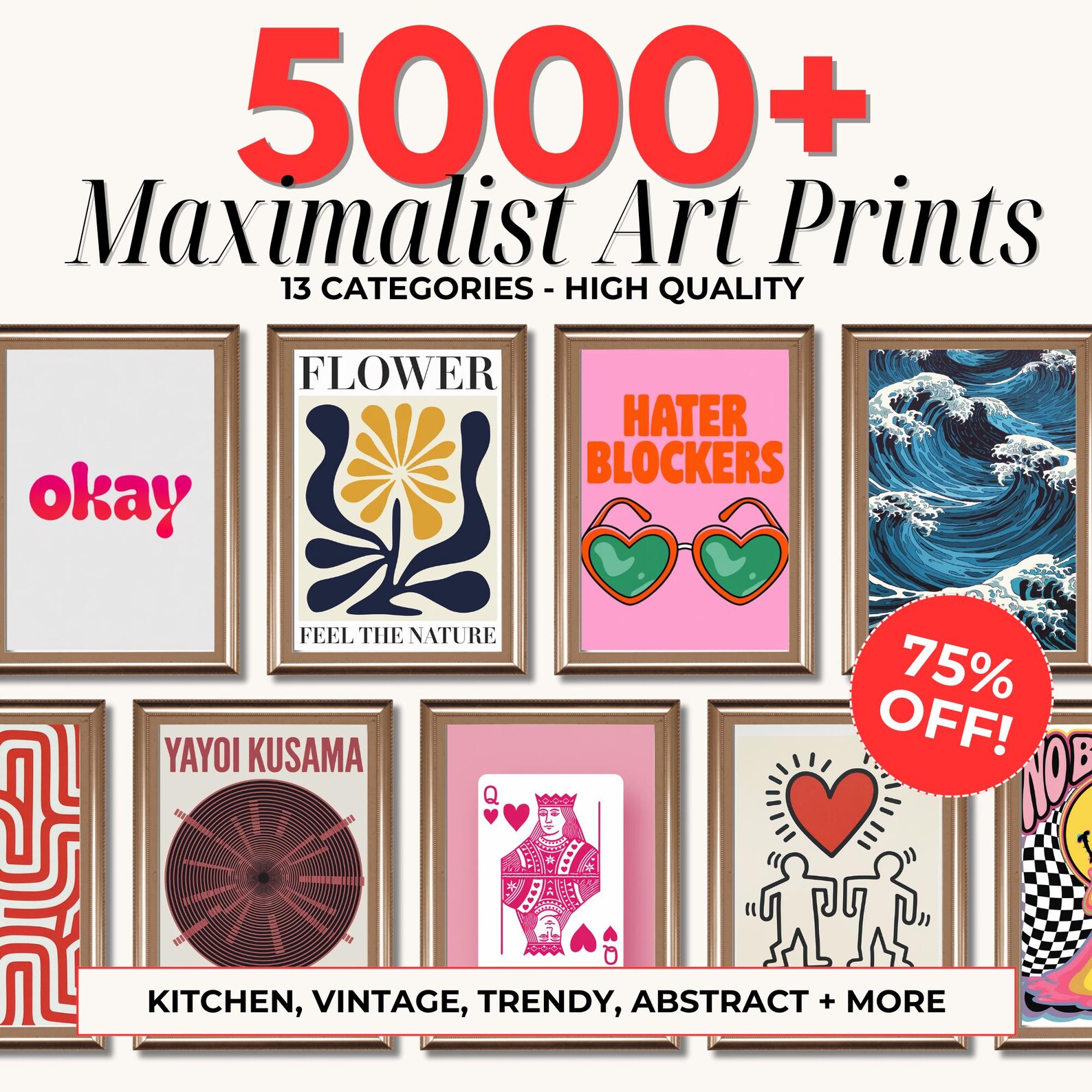 5100+ Maximalist Wall Art Prints: Eclectic Gallery (digital Download ...
