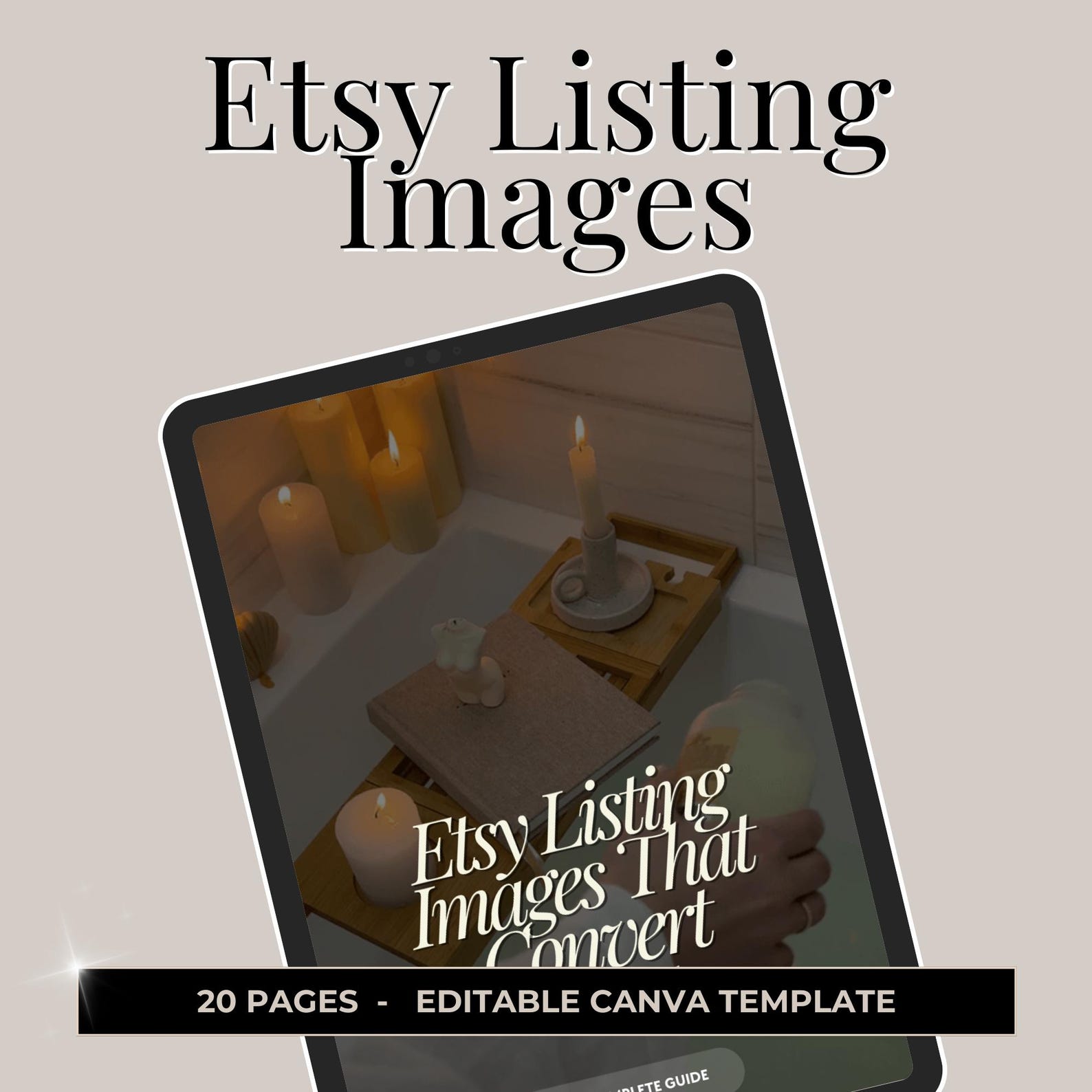 Etsy Listing Image Guide: Canva Template for Thumbnail Optimization (20 ...