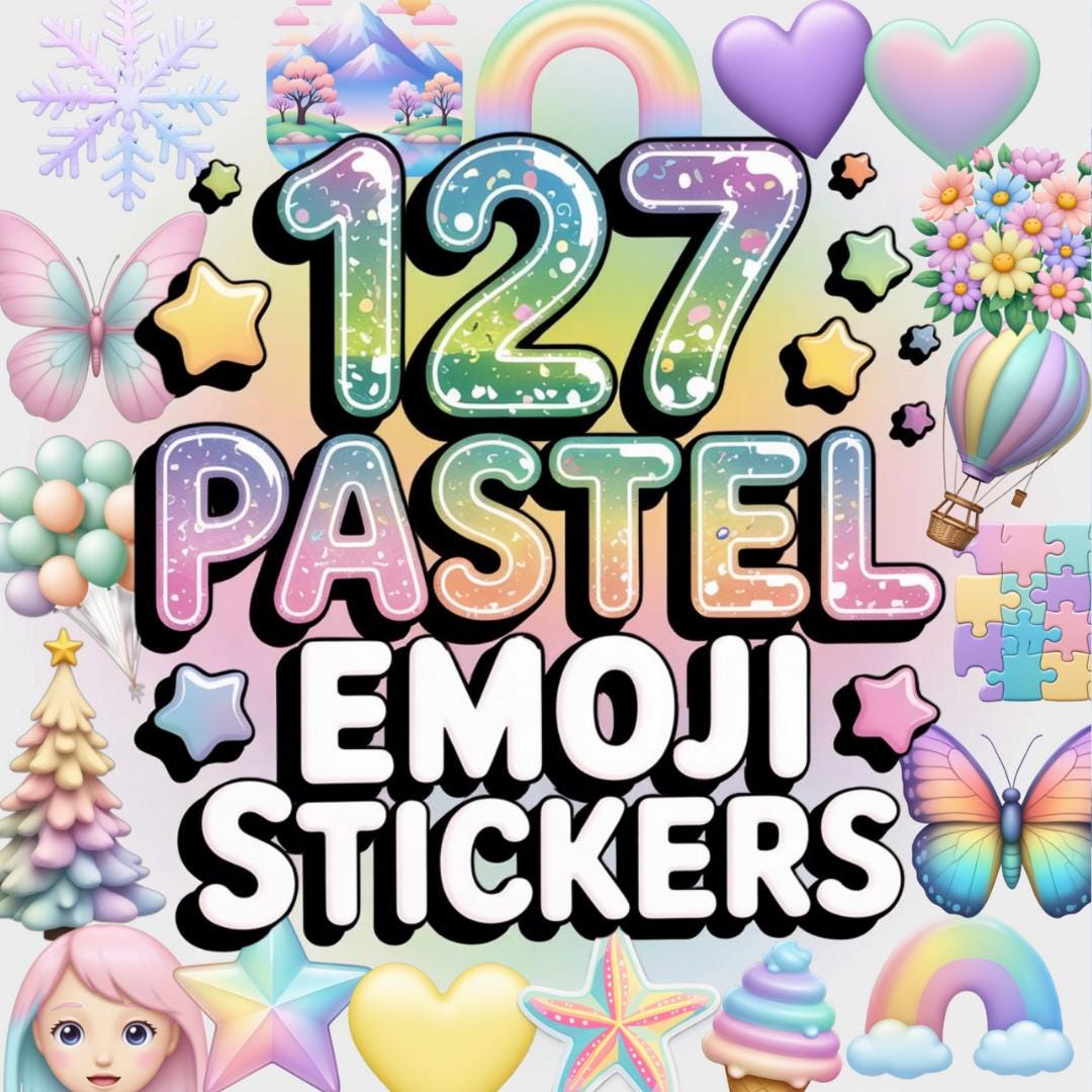 50 Blue Aesthetic Emoji Stickers for Ios 18 iPhone Users – Digital ...