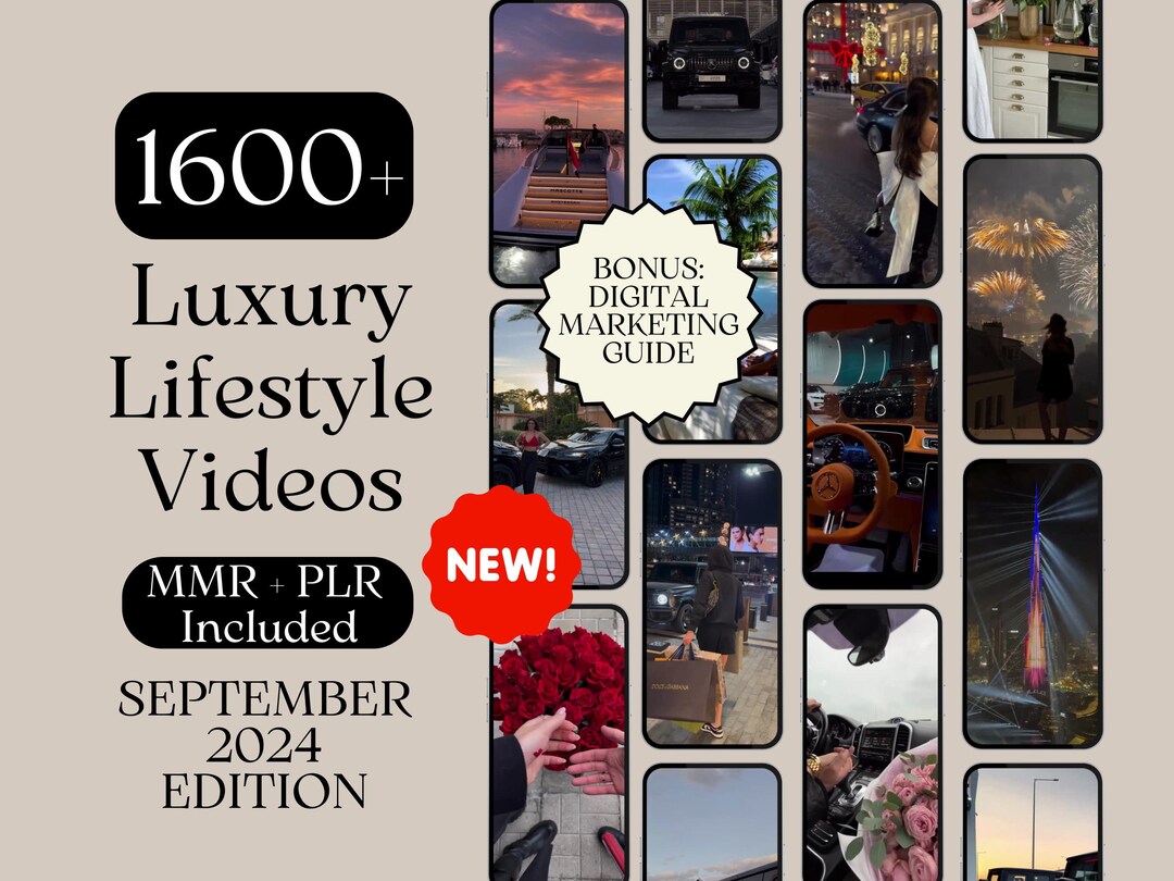 1600 Rich Luxury Lifestyle Reels Luxury Reels for Tiktok Instagram Instant Download Luxury Rich ...