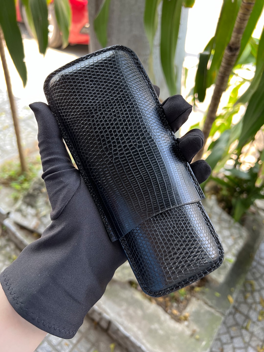 Handmade Italy Lizard Cigar Case, Leather Cigar Cases, Cigar Cover ...