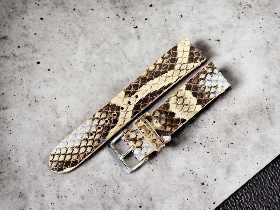 Natural Python Watch Straps, Leather Watch Bands, Best Leather Watch ...