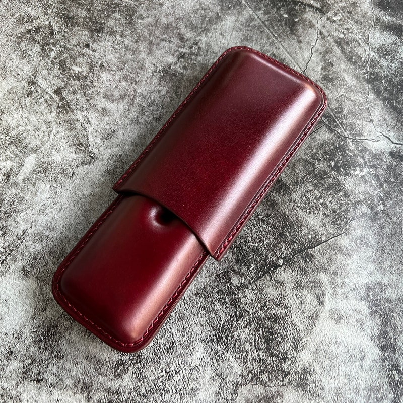 Leather Cigar Case - Etsy