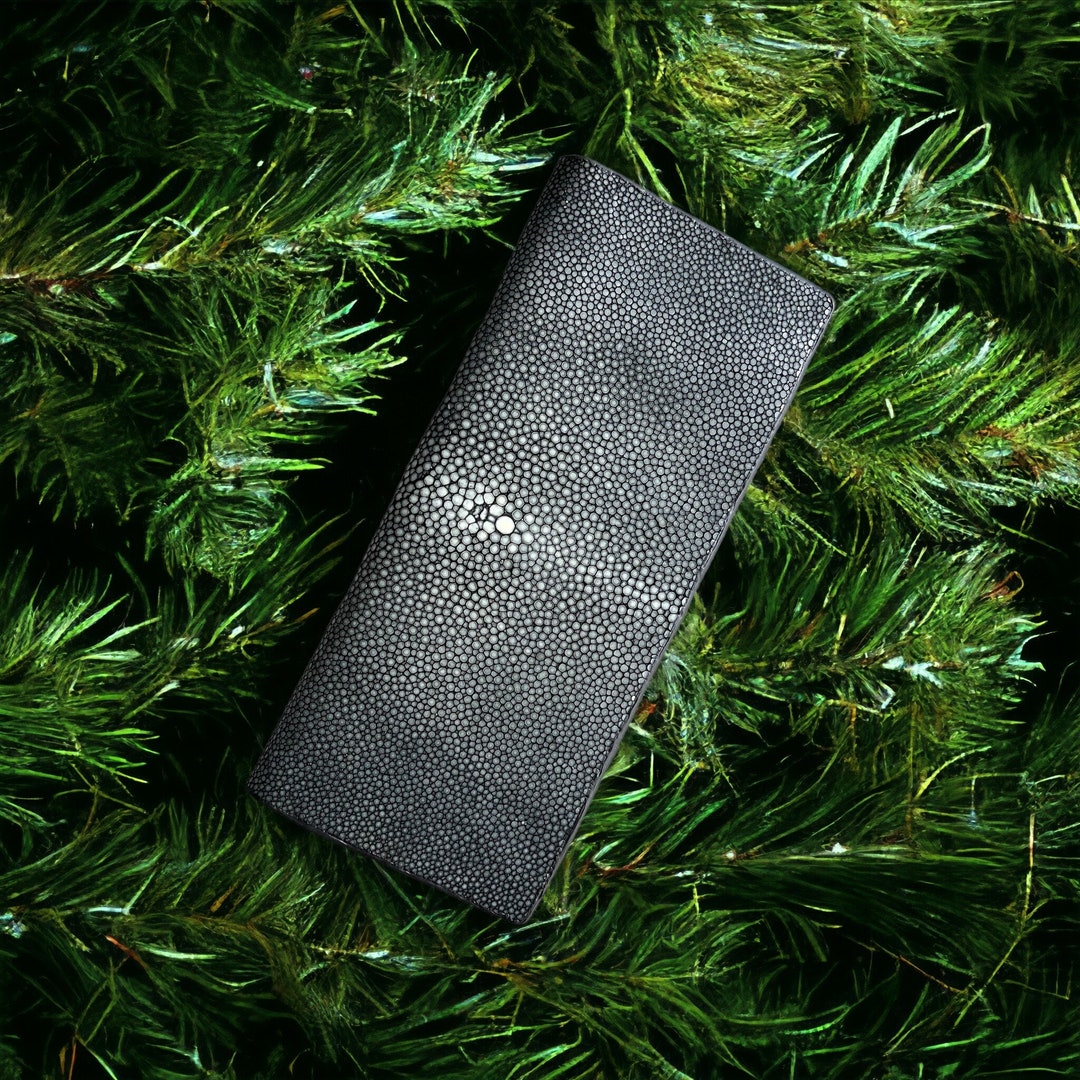 Black Stingray and Shark Long Wallet, Luxury Leather Long Wallet, Best ...