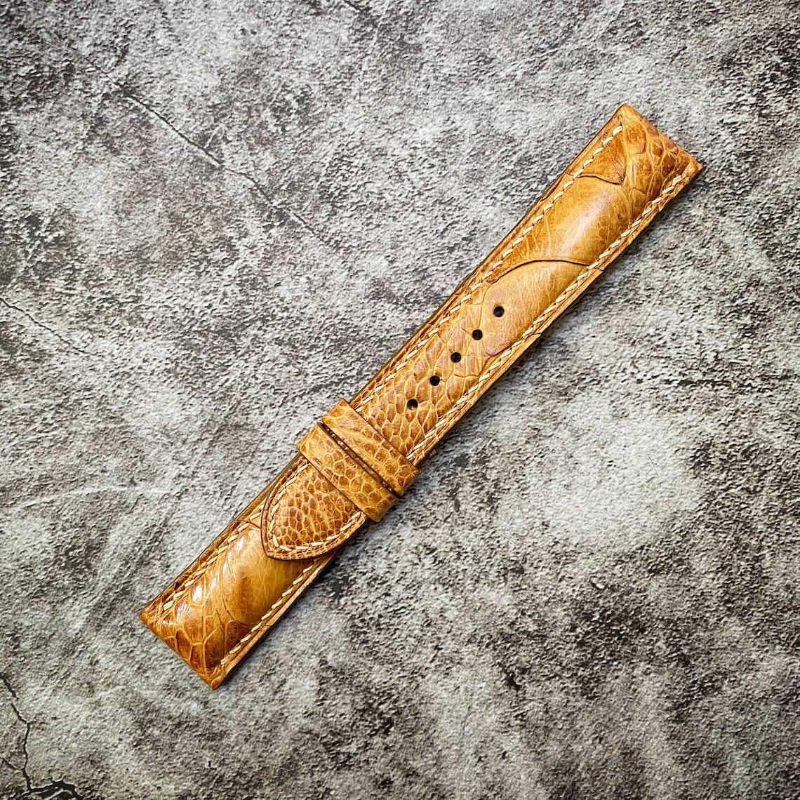Handmade Gold Ostrich Leg Watch Straps 24mm 22mm 21mm 20mm - Etsy
